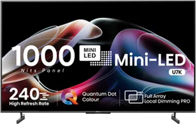 U7K (Product code '55U7K') | Hisense India